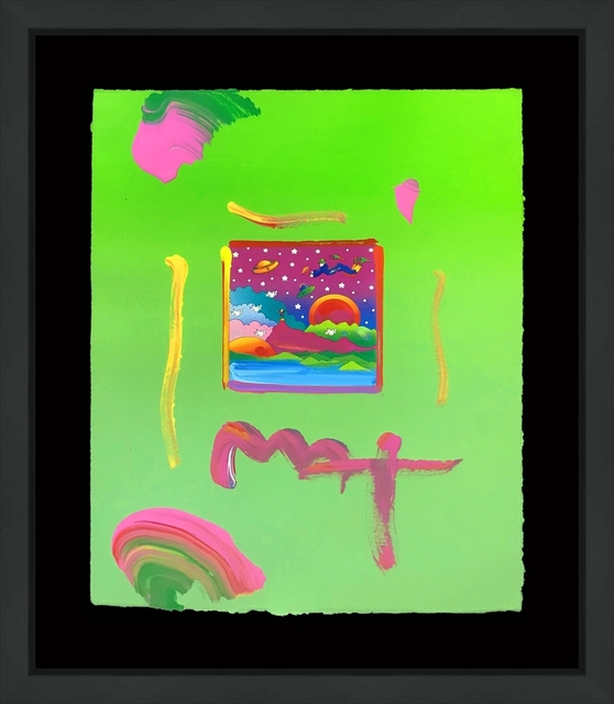 Peter Max | COSMIC SUNSET (OVERPAINT) (circa 2000) | Artsy