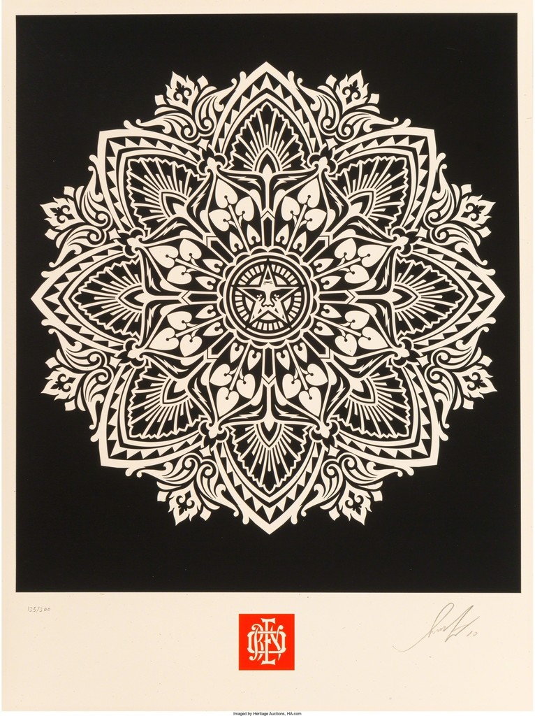 Shepard Fairey | Pair of Japanese Mandala Patterns (2010) | Artsy
