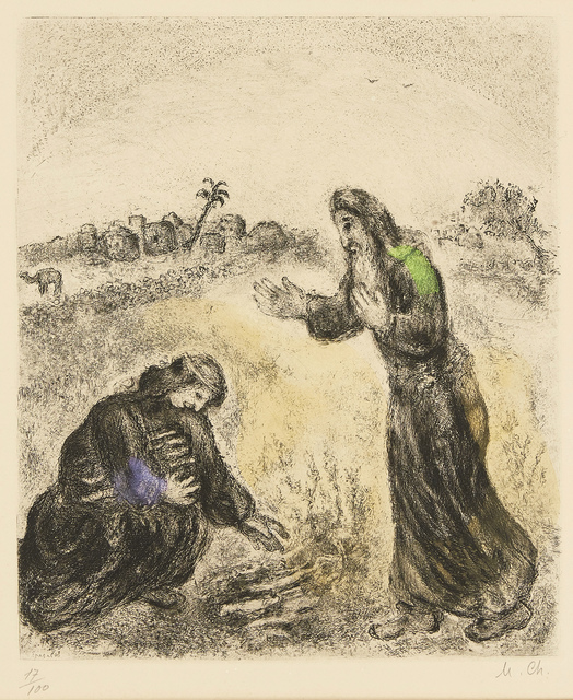 Marc Chagall Elijah And The Widow Of Sarepta From La Bible [cramer