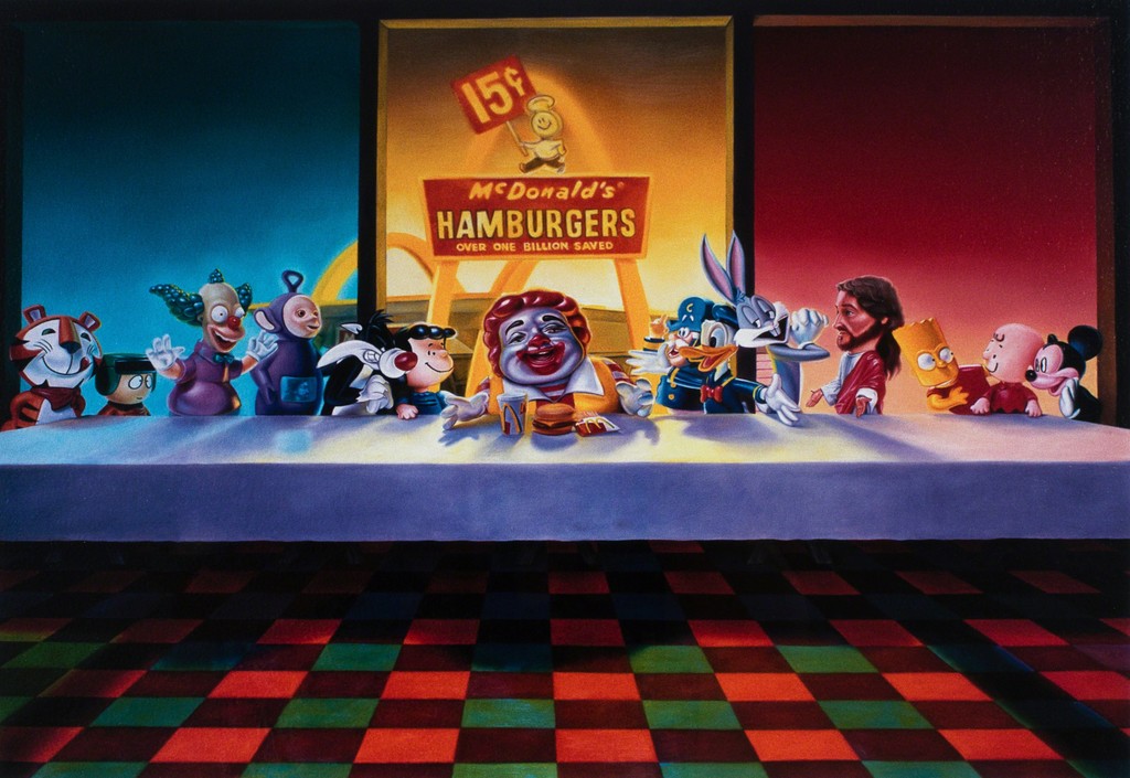 Ron English | Last Supper with MC Supersized (2008) | Artsy Ron English | Last Supper with MC Supersized (2008) | Artsy