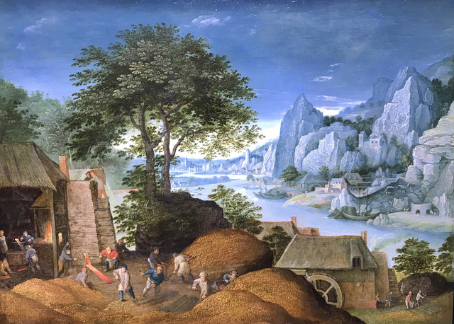 Martin Ryckaert | Mosan Landscape with Metal industry (1610-1630) | Artsy