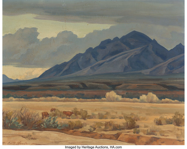 Edith Anne Hamlin | Clouds to the North, Tucson, Arizona (1942) | Artsy