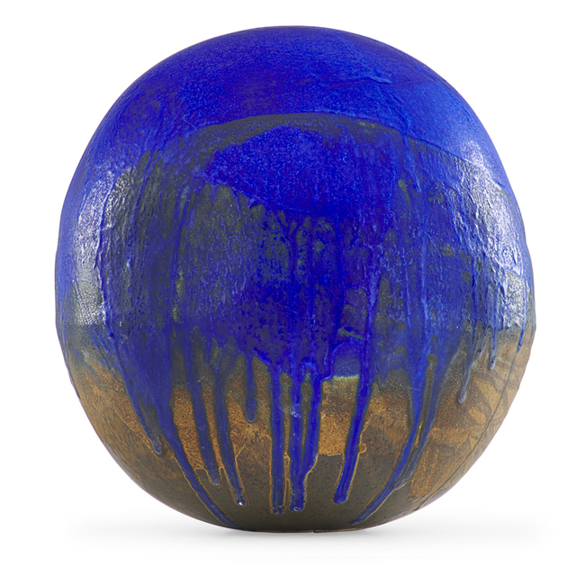 Toshiko Takaezu | Fine and large cobalt sphere, USA | Artsy