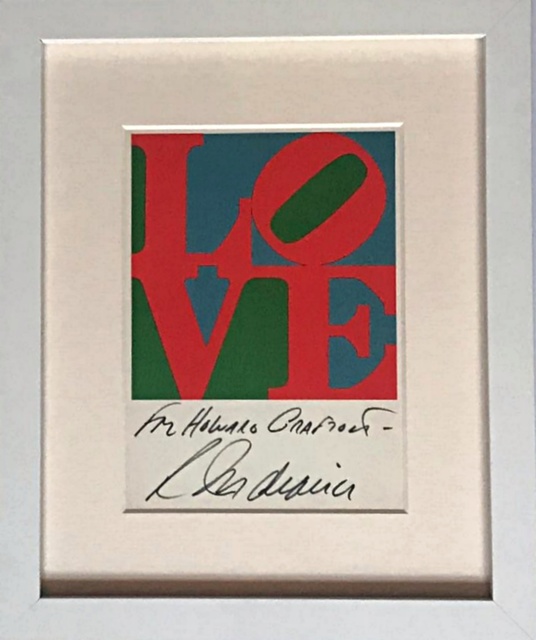 Robert Indiana | LOVE (Hand Signed and Inscribed by Robert Indiana ...