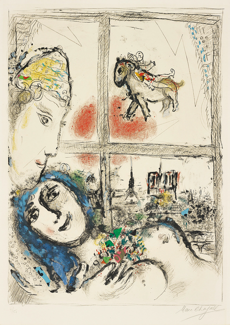 Marc Chagall | Paris de la fenêtre (Paris through the Window) (1969-70 ... Marc Chagall | Paris de la fenêtre (Paris through the Window) (1969-70 ...