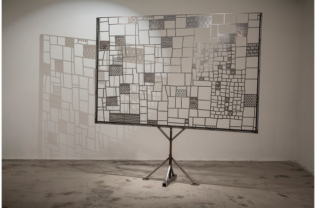 Tom Fruin | FULL PATTERN BILLBOARD AT 1/2 SCALE (2013) | Artsy