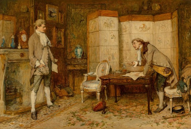 William Quiller Orchardson | The bill of sale (1876) | Artsy