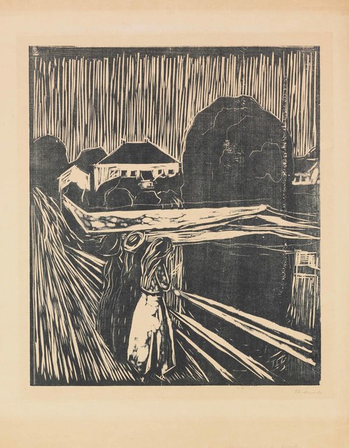 Edvard Munch | The Girls on the Bridge (1918) | Artsy