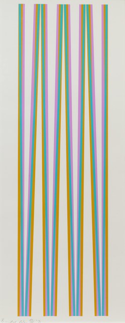 Bridget Riley | Elongated Triangles 4 (1971) | Available for Sale | Artsy