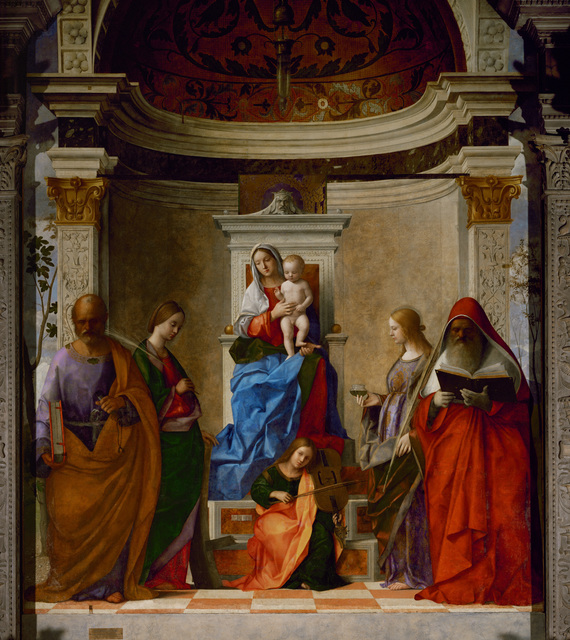Giovanni Bellini | San Zaccaria Altarpiece, Sacra Conversazione (1505 ...