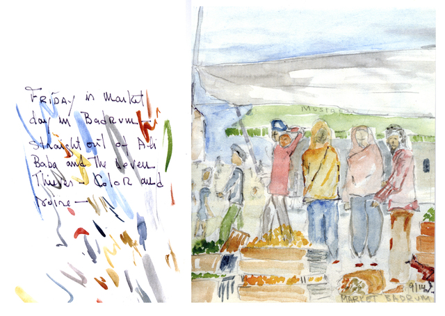 Billy Rayner | Print of Watercolor from "Notes and Sketches: Travel ...