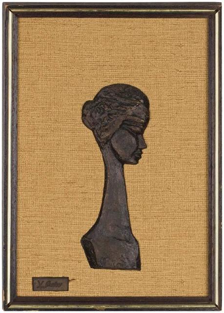 Yael Shalev | Portrait of an Israeli Girl Bronze Bas Relief Sculpture ...