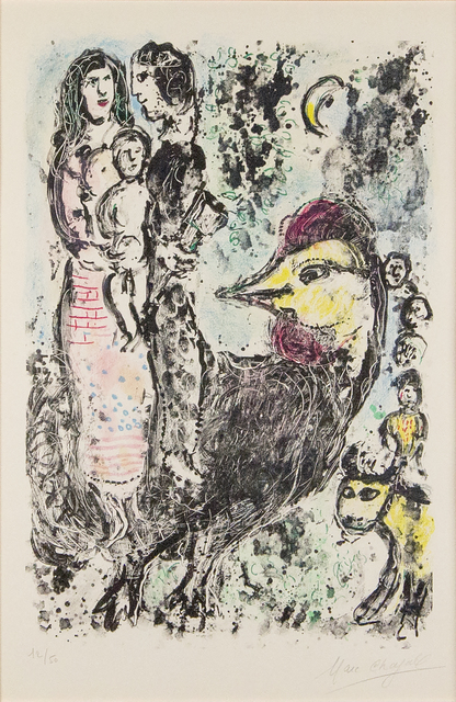 Marc Chagall | Family with a Rooster (1969) | Artsy
