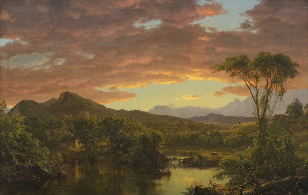 Frederic Edwin Church | A Country Home (1854) | Artsy