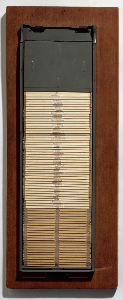 Robert Morris | Card File (1962) | Artsy