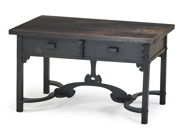 Charles Rohlfs | Fine and rare carved library table (1900) | Artsy