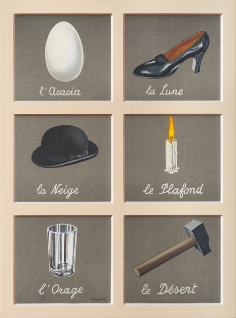 René MAGRITTE - Lithographs objects and cut-up paintings | Art ...