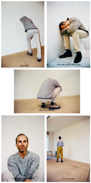 Erwin Wurm | Instructions for Idleness (2001) | Artsy