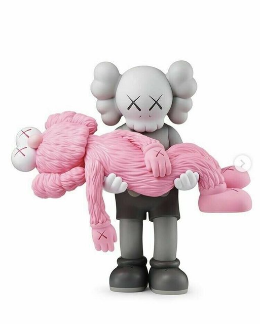KAWS | Gone Companion Grey and BFF Pink (2019) | Artsy