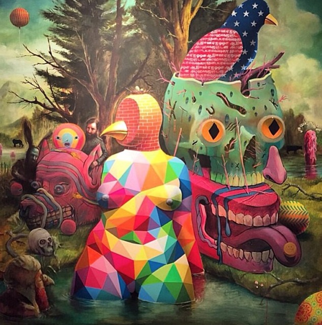 Okuda San Miguel | Theriomorphism (Collaborative Work+Charlie Immer ...