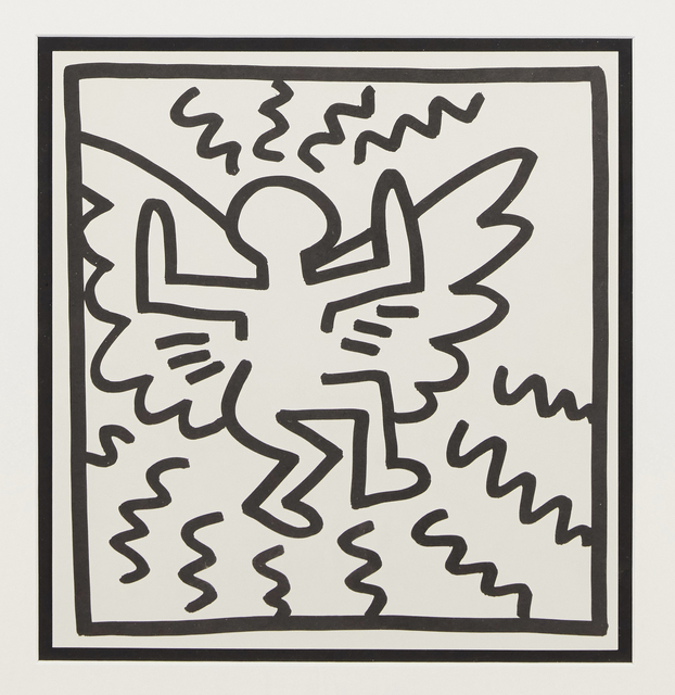 Keith Haring | Untitled (Love, Angel, Pyramid, Idea) (1982) | Artsy