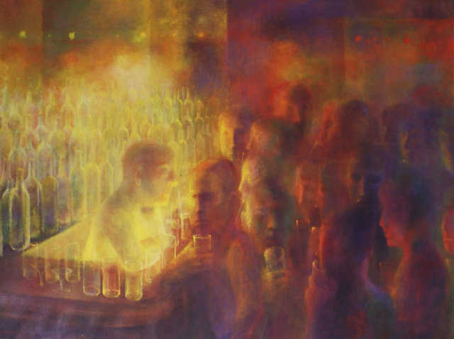 Bernard Perlin | The Bartender (1958) | Available for Sale | Artsy