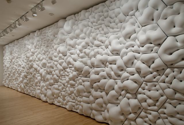 Andrew Kudless | P_Wall, Installation view "Sensate: Bodies and Design ...