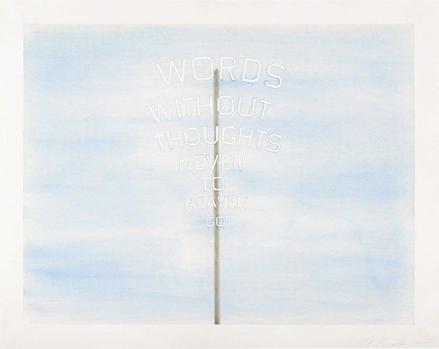 Ed Ruscha | Words #2 (1985) | Artsy