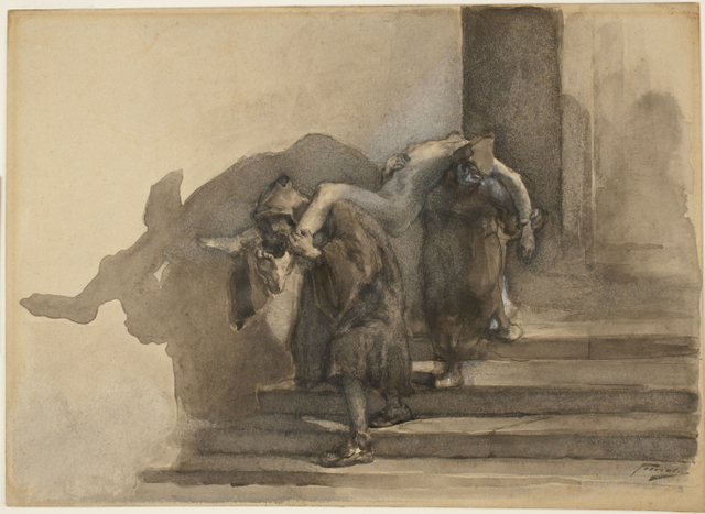 Gaetano Previati | The Monatti, illustration to Alessandro Manzoni’s I ...
