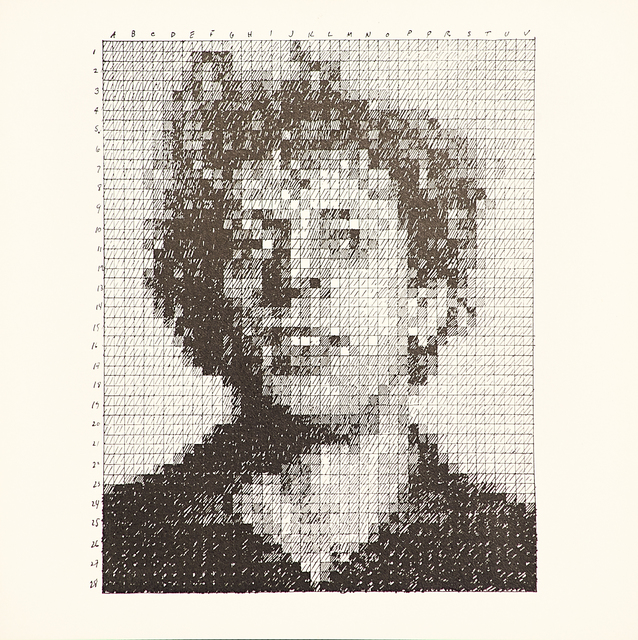 Chuck Close | Phil from Rubber Stamp portfolio (1976) | Artsy