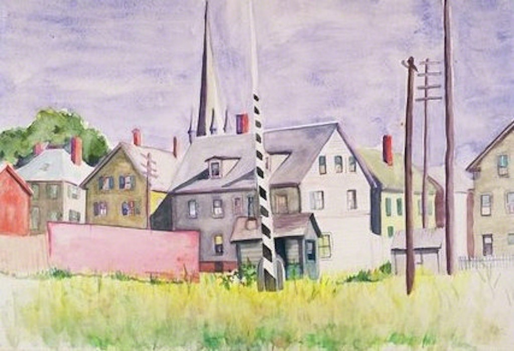 Josephine Nivison Hopper | Railroad Gates, Gloucester (1928) | Artsy