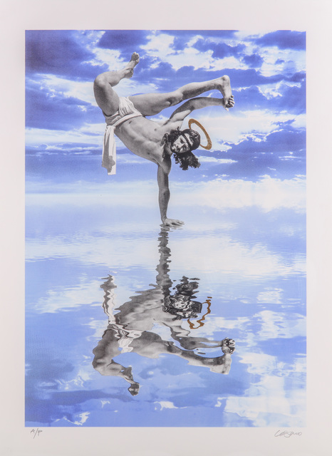 Cosmo Sarson | Breakdancing Jesus On Water (Candy Blue) (2015) | Artsy