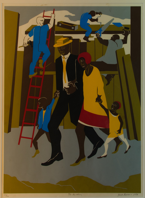 Jacob Lawrence | The Builders (ca. 1974) | Artsy