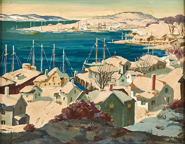 Henry Gasser | Harbor (Winter) | Artsy