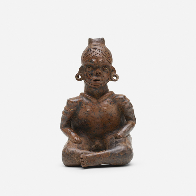 Colima Culture | seated figure (c. 300 BC) | Artsy