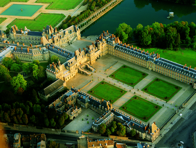Aerial view of Château de Fontainebleau | Artsy