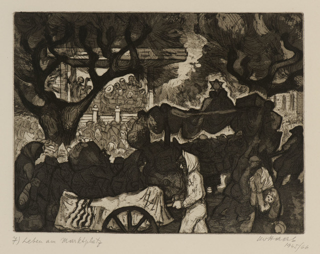 Leo Haas | Life, The Market Place (1945/66) | Artsy