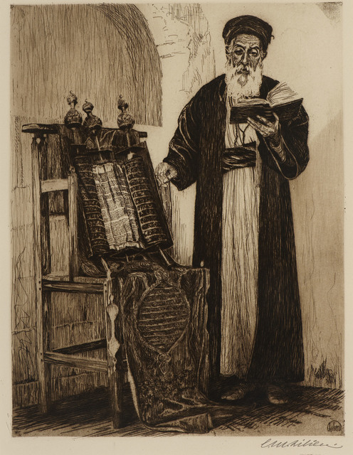 Ephraim Moses Lilien | Samaritan High Priest (1915) | Artsy