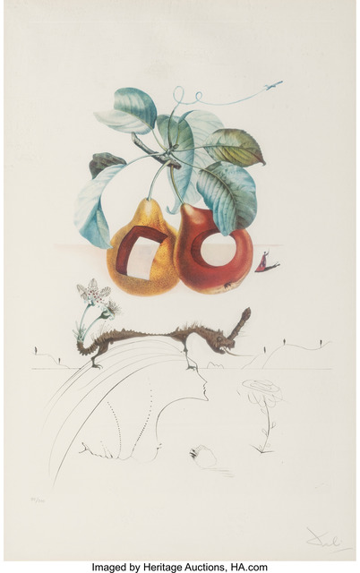 Salvador Dalí | Fruits Trouees (Fruit with Holes), from Les fruits ...