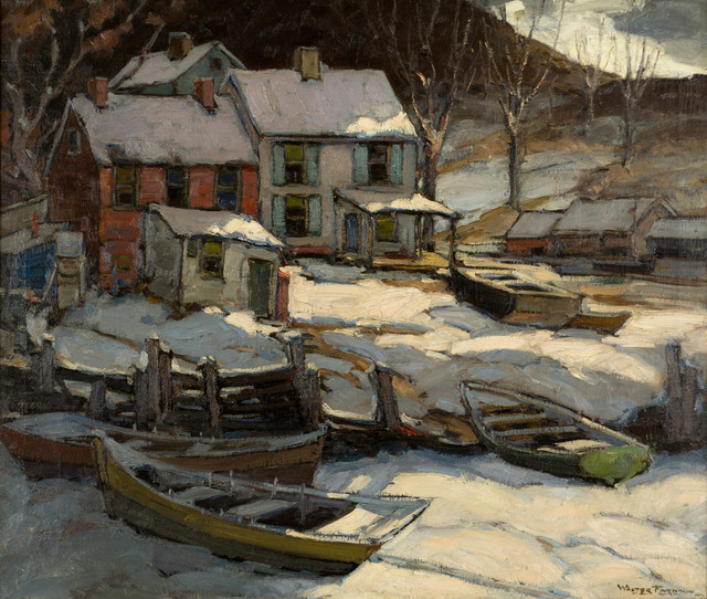 Walter Farndon | Midnight Snow in Nova Scotia (19th -20th Century ...