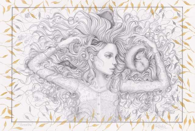 Kseniia Boko | Breathe (sketch) (2021) | Available for Sale | Artsy