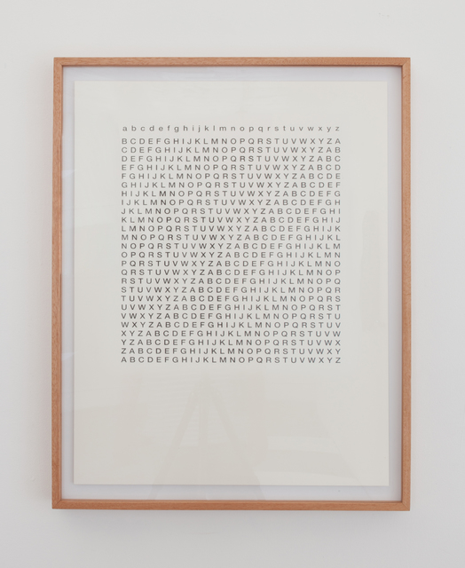 Gala Porras-Kim | Tabula recta (2013) | Artsy