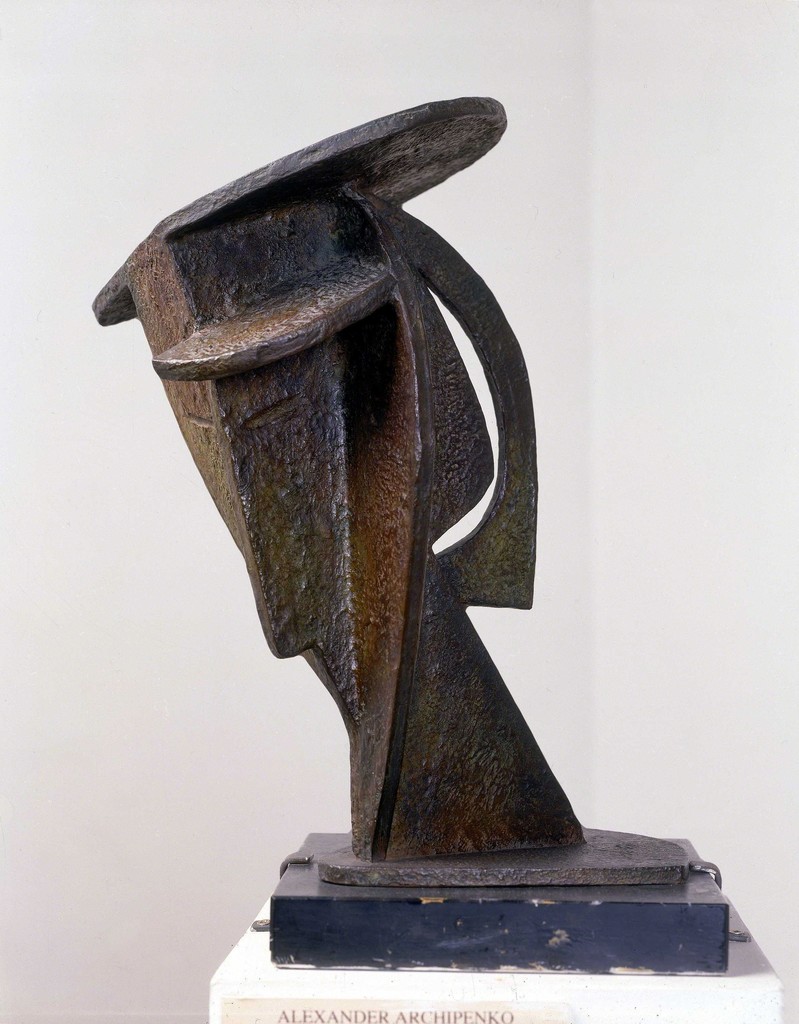 Alexander Archipenko | Bronze sculpture of a head | Artsy