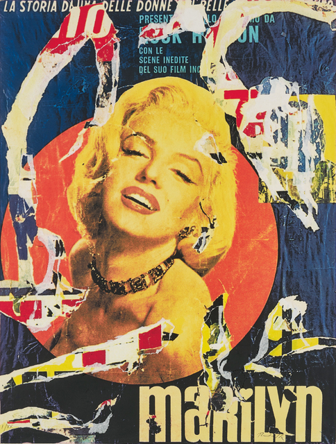 Mimmo Rotella | Marilyn (1991) | Artsy