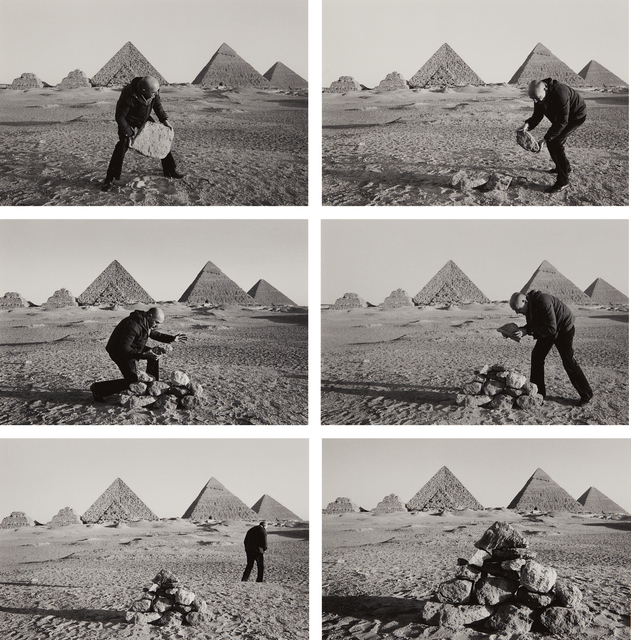 Duane Michals | I Build a Pyramid (1978) | Artsy