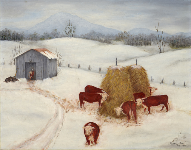 Queena Stovall | Herefords in the Snow (1963) | Artsy