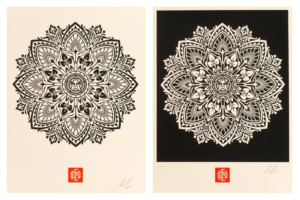 Shepard Fairey | Pair of Japanese Mandala Patterns (2010) | Artsy