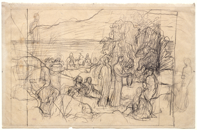 Pierre Puvis de Chavannes | Study for a Mural Decoration (1870s) | Artsy