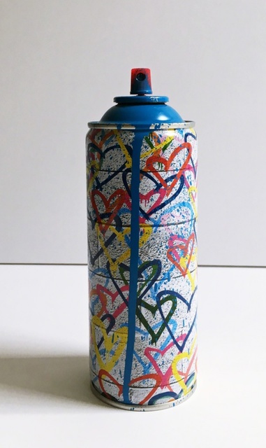 Mr. Brainwash | Heart Spray Can (Light Blue) (2017) | Artsy