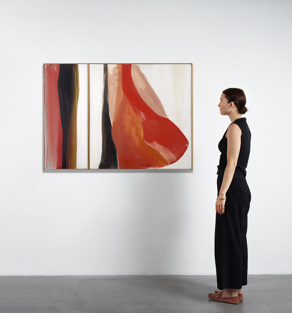 Lilian Thomas Burwell | Red Forms (diptych) (1970) | Available for Sale ...
